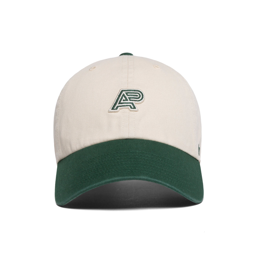AP x ’47 TT CLEAN UP HAT CREAM/GREEN – ALBINO & PRETO