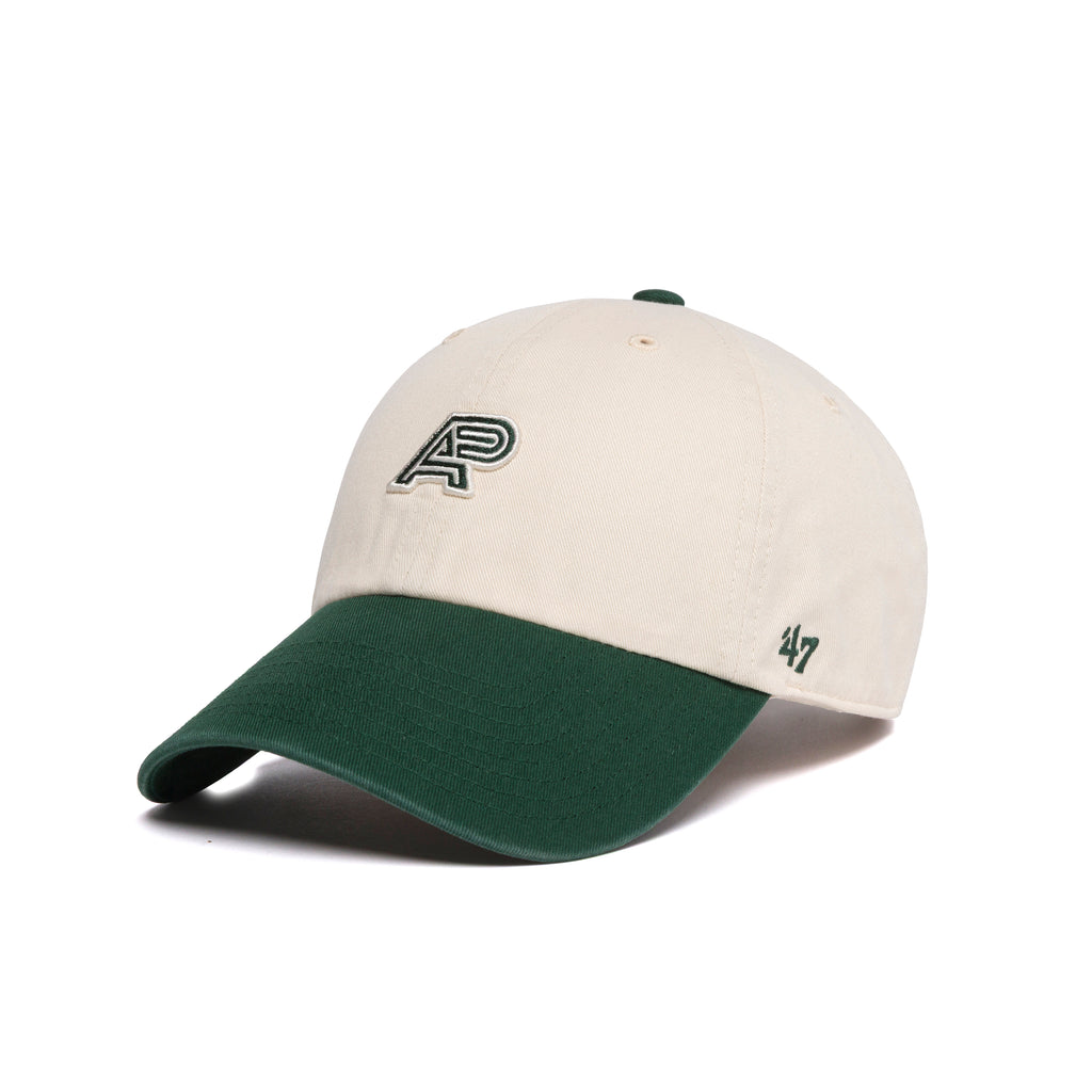 AP x ’47 TT CLEAN UP HAT CREAM/GREEN – ALBINO & PRETO