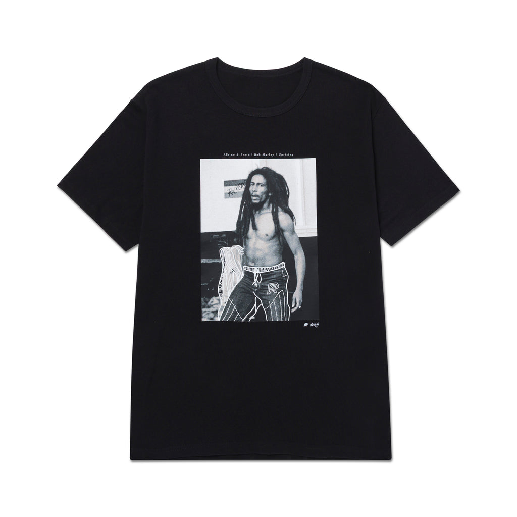 A&P x BOB MARLEY ‘POST FIGHT’ TEE BLACK – ALBINO & PRETO